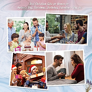 LiqCool Christian Gifts for Women, Unique Religious Gifts for Women, Inspirational Gift for Women, Christian Mothers Day Gifts, Christian Wine Tumbler Gift for Christmas Birthday (12oz, White)