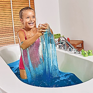 3 x Slime Baff Bundle from Zimpli Kids, Red, Green & Blue, Magically Turns Water into gooey, Colourful Slime, Slime Making Kit for Children, Birthday Present for Boys & Girls, Certified Biodegradable