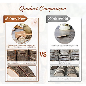 20 Premium Wood Place Card Holders, Rustic Mini Table Number Holders with 20 Kraft Table Place Cards and 50 m Natural Jute Rope, Table Sign Stand, Name Card Photo Picture Holders for Wedding Party