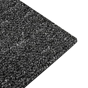 LOHISHILO 20Pcs Square Carpets, 20"x20" Peel and Stick Carpet Tile Tile Outdoor Use, Commercial Carpet, Repeated Use Floor Tile Washable Mats for Living Rooms, Bedrooms, Dining Rooms(Dark Grey)