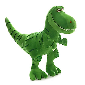 VSFNDB Stuffed Dinosaur Animal Plush Toys 14 Inches Green T-Rex Tyrannosaurus Animal Stuffed Plushies Super Soft Cute Cuddly Pillow Cushion Rex Stuff Dolls Gifts for Children Kids Boys Girls, 14Inches