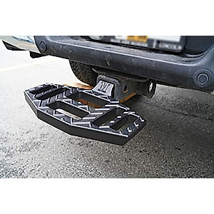 APS Hammer Forged Carbon Steel Black 2-inch Hitch Step Compatible with Class 3 Receiver Hitch (Bumper Guard Bumper Protector Bumper Step)