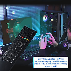 Universal Replacement Remote Control for Sony BD PS3 Media Bluetooth Blu-ray Disc Player Playstation