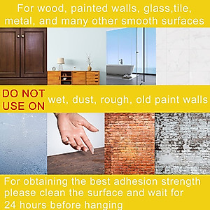 KOOCE Nail Free Wall Hook Screw Adhesive Non-Trace No Drilling for Bathroom Shower Kitchen Installation Hanging, Waterproof Transparent Screws Hook -Transparent (Pack of 15)