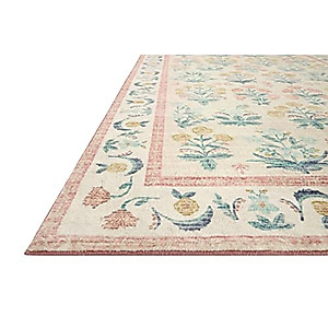 Rifle Paper Co. x Loloi Eden Collection EDE-01 Blush 2'-6" x 7'-6" Runner Rug