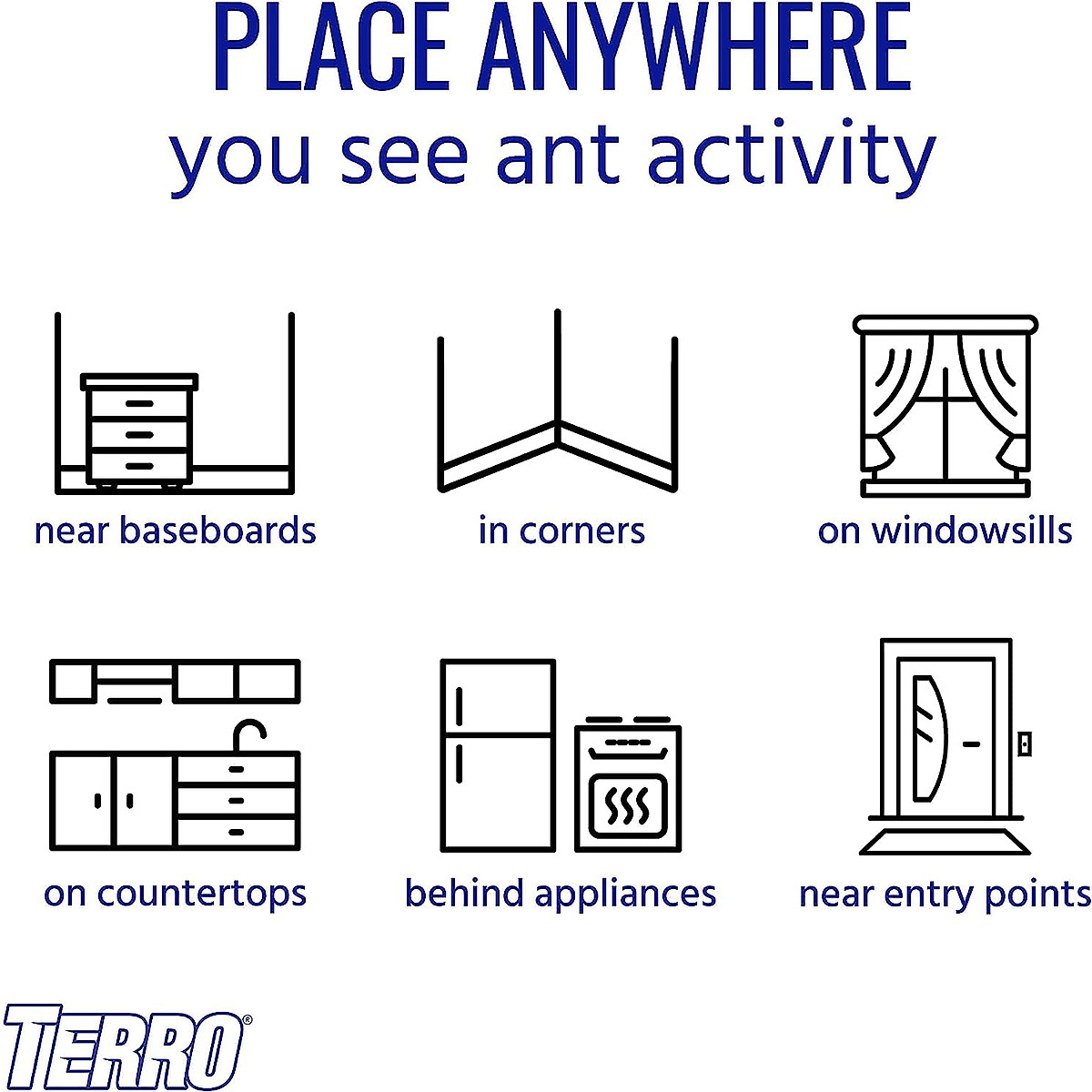 T300B Liquid Ant Killer - 12 Bait Stations, Effective Indoor & Outdoor Ant Control, Safe for Pets, Quick Results + Create Sticker