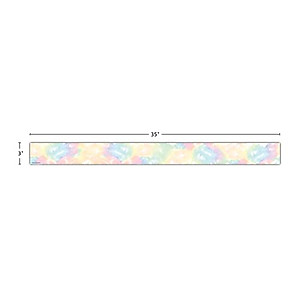 Teacher Created Resources Pastel Pop Tie-Dye Straight Border Trim, 35 Feet