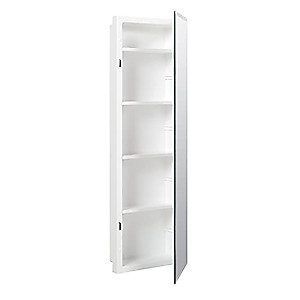 American Pride, 12 x 36 in, Frameless Beveled Mirror Medicine Cabinet, 12 in. x 36