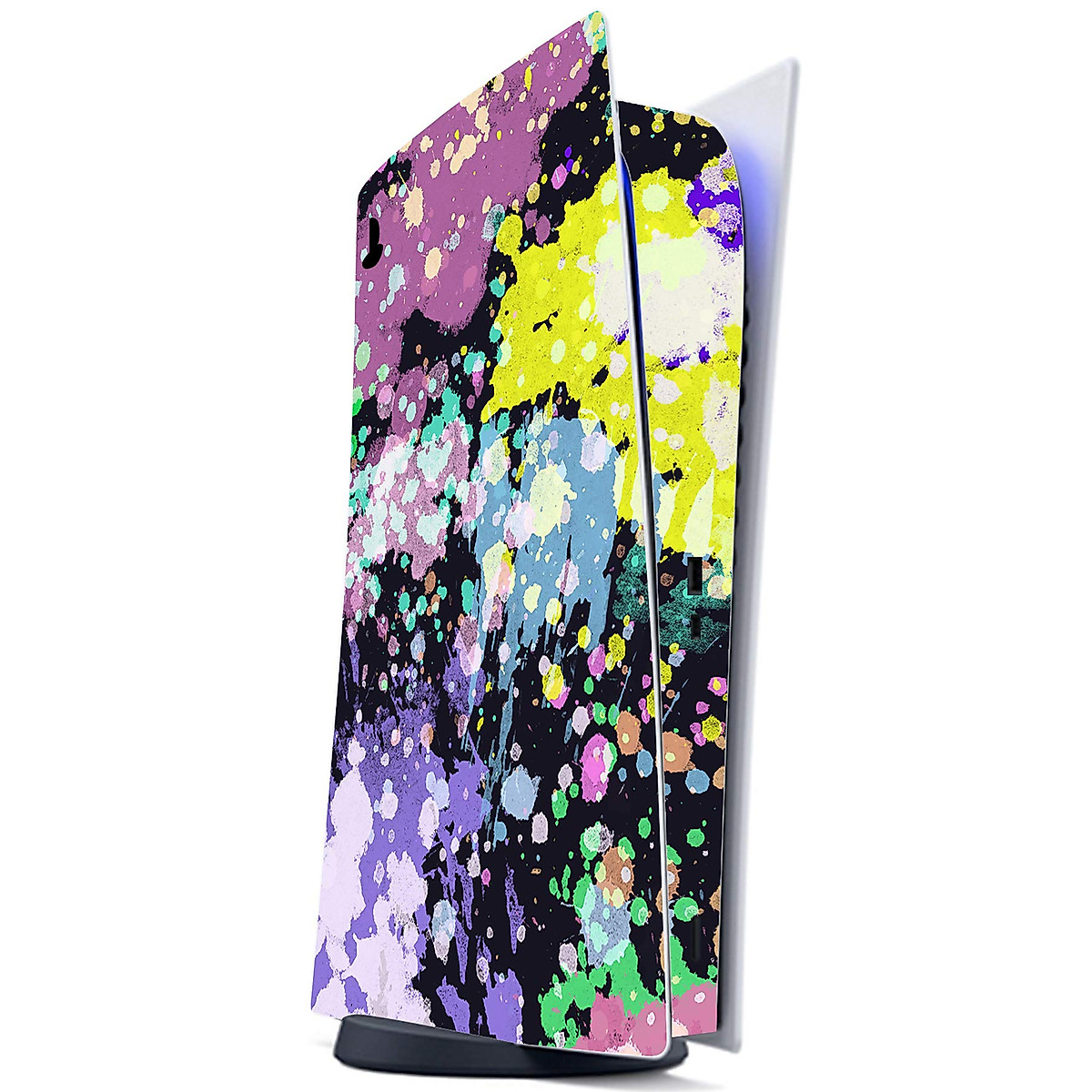 PlayVital Watercolour Splash Full Set Skin Decal for ps5 Console Digital Edition, Sticker Vinyl Decal Cover for ps5 Controller & Charging Station & Headset & Media Remote