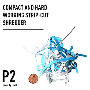 ideal. 3104 Strip-Cut Centralized Office Shredder,Continuous Operation, 27–30 Sheet Feed Capacity, 32 Gallon Bin, Shred Staples/Paper Clips/Credit Cards/CD/DVDs, 1 HP Motor, P-2 Security Level