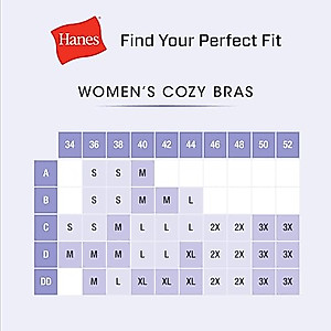 Hanes Women's Cozy Seamless Wire-Free Bra, Gravel Grey Heather, X-Large