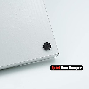 JQK 1/2 Inch Overlay Cabinet Door Hinges Black, 20 Pack 10 Pairs Flush Face Mount Cupboard Self-Closing Kitchen Cabinet Hinges with Door Bumper, CH200-BK-P20