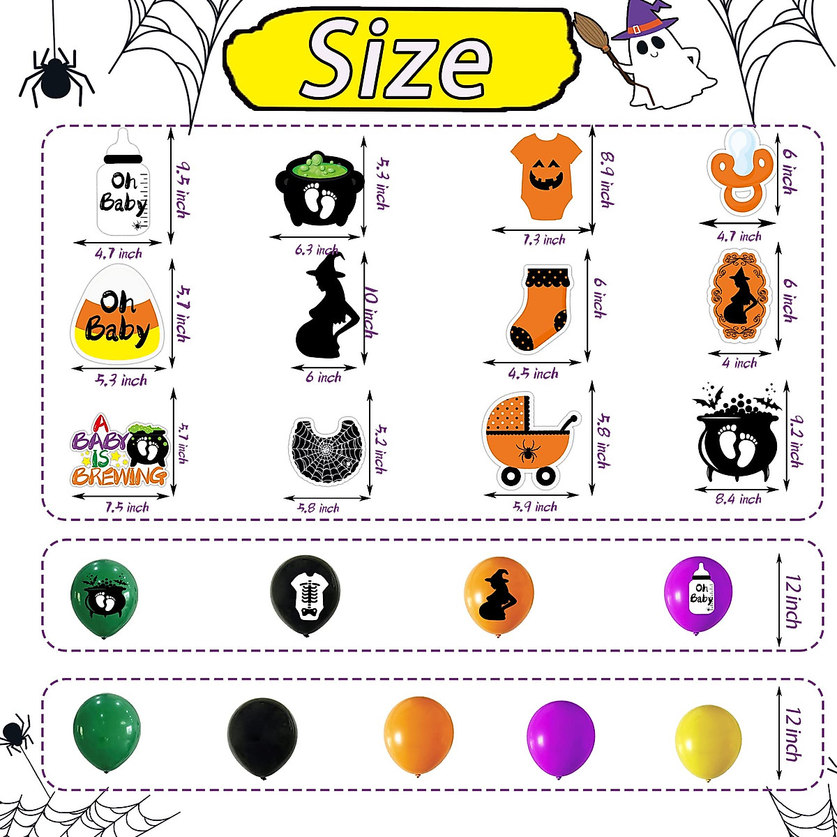 MISS FANTASY Hocus Pocus Decorations for Halloween Party Supplies