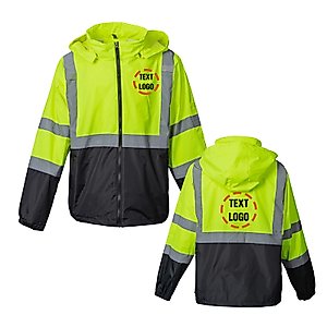 YOWESHOP High Visibility Reflective Winter Bomber Safety Jacket Waterproof Reflective Jacket for Men Hi Vis Construction Jackets(Yellow，L)