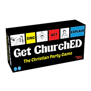 Kulture Games Get ChurchED - The Christian Party Game (Sing, Act/Charades, Explain) - Christian Gifts - Bible Trivia Game - Charades Games for Family & Youth Groups - Christian Cards – Bible Quiz