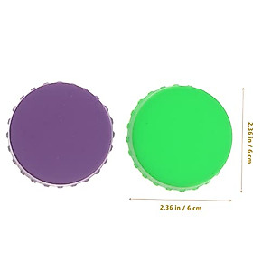 Yardwe 12pcs Can Sealing Lid Drinking Bottle Caps Seasoning Bottle Stoppers Rubber Bottle Topper Wine Bottle Cap Beer Silica Gel Silicone Caps Bottle Caps for Home Brewing