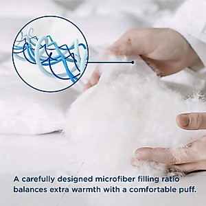 Bedsure King Comforter Duvet Insert with Corner Tabs Bundle Linen Cotton Duvet Cover Set King Size