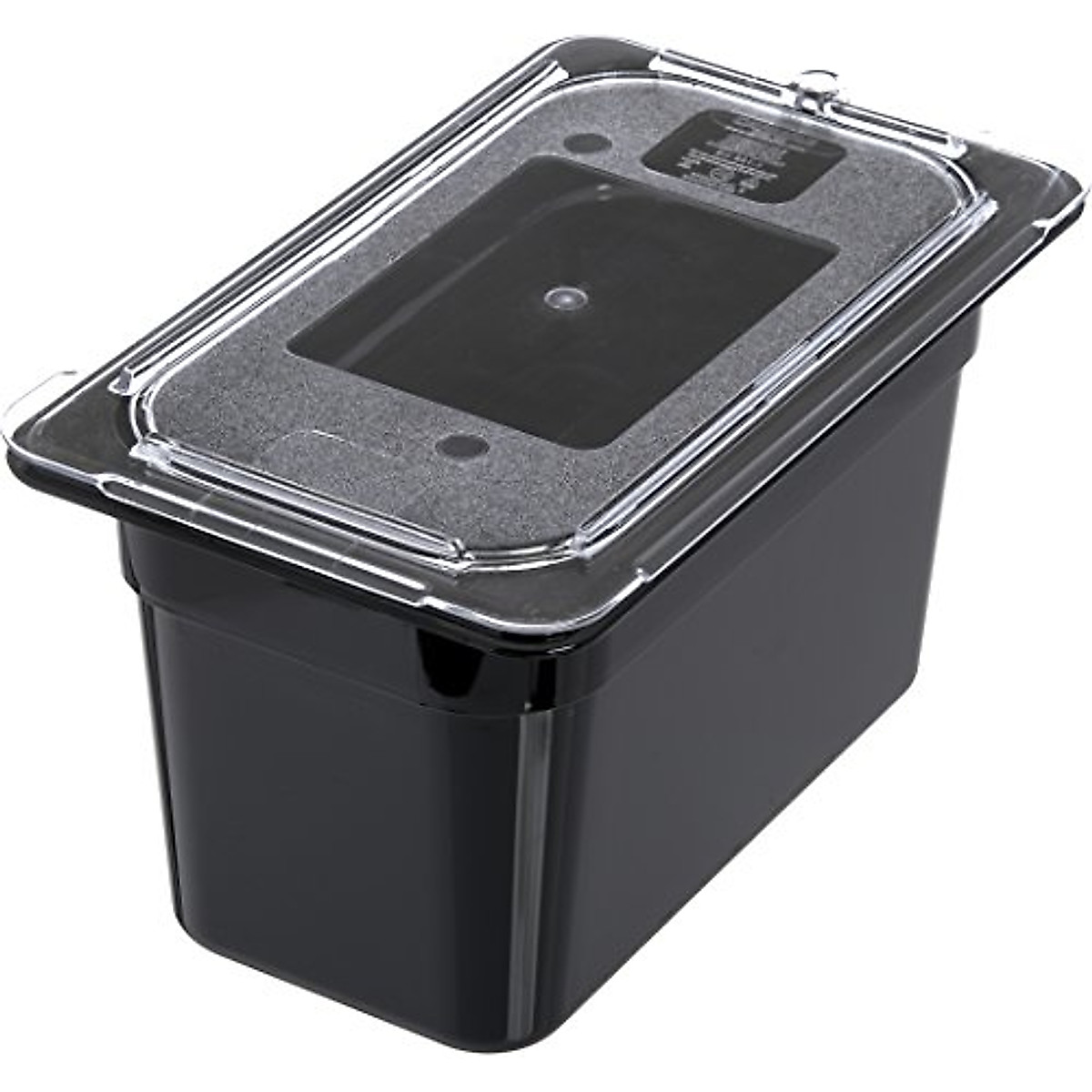 Carlisle FoodService Products 3068203 StorPlus Fourth Size Food Pan, Polycarbonate, 6" Deep, Black