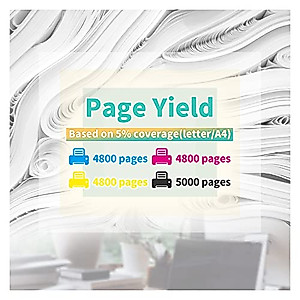 CAIRE C405 Toner Remanufactured Toner Cartridges Replacement for Xerox C400 C405 Versalink C400DN C405DN C405N Printer(1 Black 106R03512,1 Yellow 106R03513,1 Cyan 106R03514,1 Magenta 106R03515)