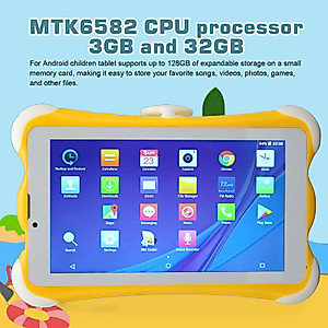 Estink 7 Inch Kids Tablet, Android WiFi Tablet, 3GB 32GB, Dual Card Dual Standby,1280x800 High Resolution, Can Be Used for Cartoons, Music, Movies,Suitable for Children to Play and Learn