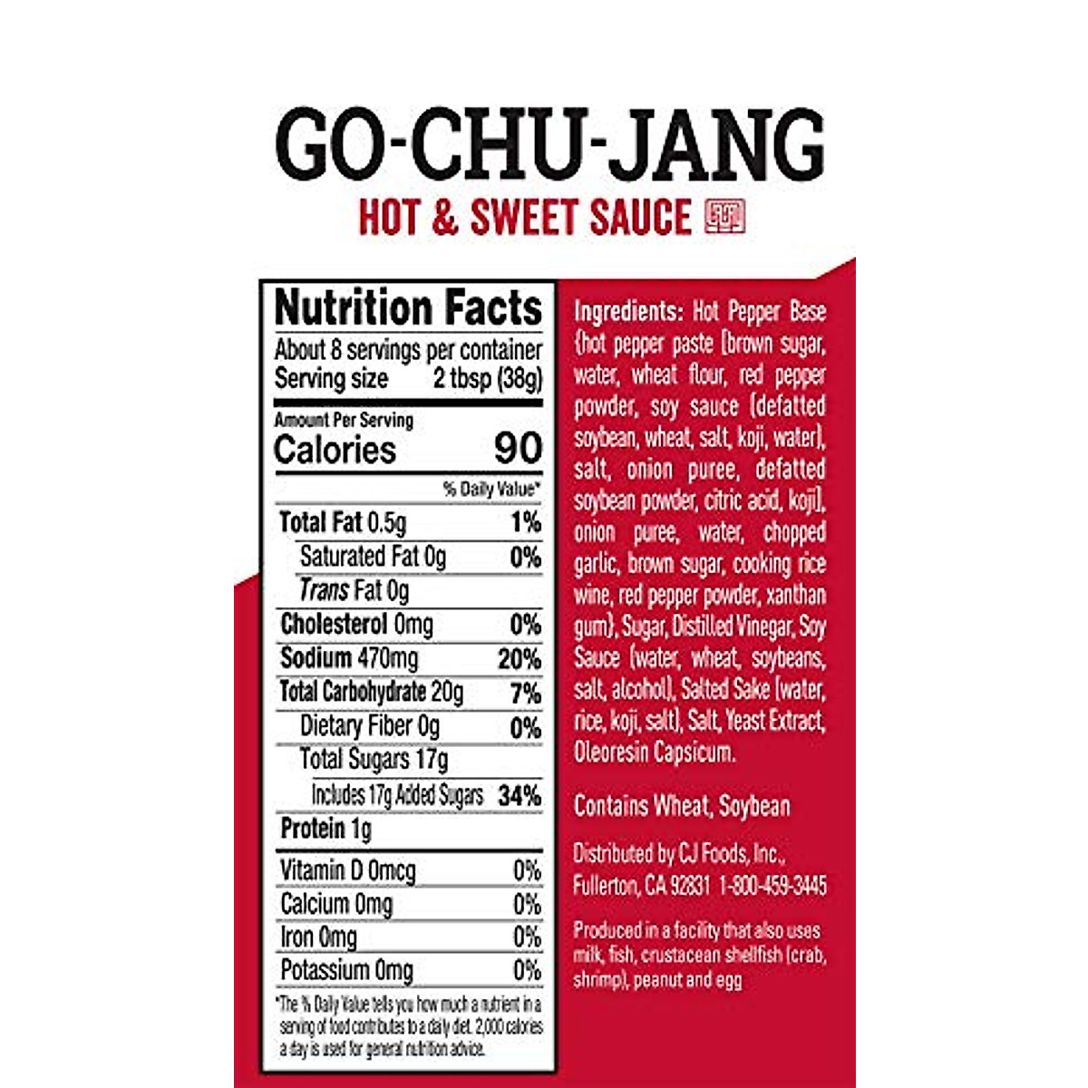 bibigo - Gochujang Sauce, Hot and Sweet Flavor, Perfectly Blended Flavors, Pantry and Party Must-Have, 11.5-oz