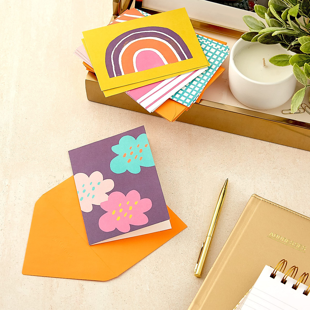 Hallmark Blank Cards Assortment, Modern Doodles (48 Cards with Envelopes) for Graduation, Just Because, All Occasion