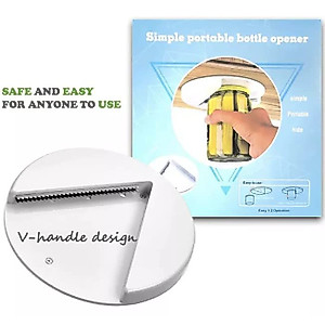 Mounted Under Cabinet Jar Opener for Weak Hands & Seniors - Single handed Jar/Bottle Opener. For any kind or size of Can or Jar. Easy Grip. Gadget for Home & Kitchen. Ideal Gift.