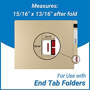 Doctor Stuff - File Folder Labels, Alphabet Letter I, POS 3400 - POAM Series Compatible Alpha Stickers, Brown, 15/16" x 1-5/8", 225 Labels per Package