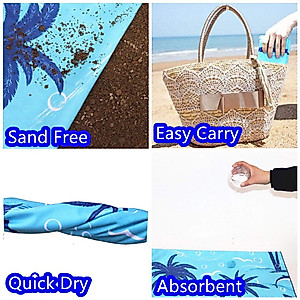 HAOKUN Microfiber Sand Free Beach Towel Blanket-Quick Fast Dry Super Absorbent Lightweight Thin Towel for Travel Pool Swimming Bath Camping Yoga Gym Sport Idea (Butterfly)