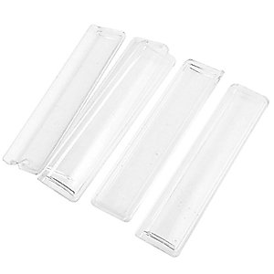 Clear Plastic Box Divider Strip Partition Plate 9.3cmx2.2cmx0.3cm 5pcs
