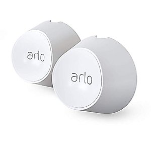 Arlo Magnetic Wall Mounts - Arlo Certified Accessory - Set of 2, Indoor or Outdoor Use, Works with Arlo Pro 5S 2K, Pro 4, Pro 3, Ultra 2, and Ultra Cameras, White - VMA5000