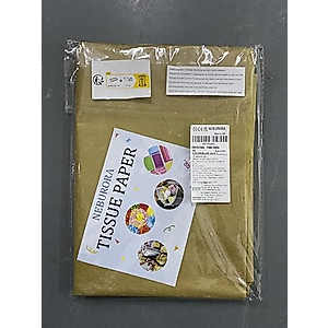 NEBURORA Metallic Gold Tissue Paper for Gift Bags 60 Sheets Gold Wrapping Tissue Paper Bulk 14 X 20 Inch Gold Packaging Paper for Christmas Gift Wrap Art Crafts Birthday Wedding Decoration