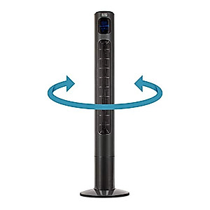 BLACK+DECKER Tower Fan Electric – Quiet Oscillating Stand Up Cooling Fan with Remote Control, 46 Inch BFTR146