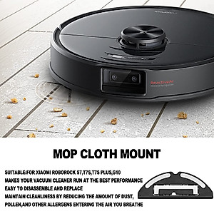 Garbage fighter Mop Cloth Mount, Electrical Controlled Mop Mount Holder Replacement for Xiaomi Roborock S7, T7S, T7S plus, G10 Vacuum Cleaner Mop Plate Holder Accessory Spare Part