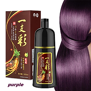 ALEXTREME Black Hair Dye, Hair Dye Color Shampoo Beauty Nourishes Long Lasting Care for Men Women Home Salon