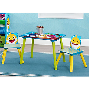 Baby Shark Table and Chair Set by Delta Children, Blue