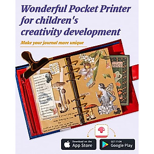 Phomemo Pocket Printer - M02 Mini Bluetooth Wireless Sticker Printer, Compatible with iOS & Android, Thermal Mobile Printer for Fun, memo, to-do List, Work Notes, DIY Journal, Purple