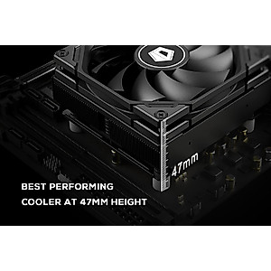 ID-COOLING IS-47-XT 47mm Height Low Profile CPU Cooler 4 Heatpipes CPU Air Cooler for HTPCs, ITX, and Small Form Factor Builds, 92x92x15mm Slim Fan, Support Intel LGA1700/1200/115X