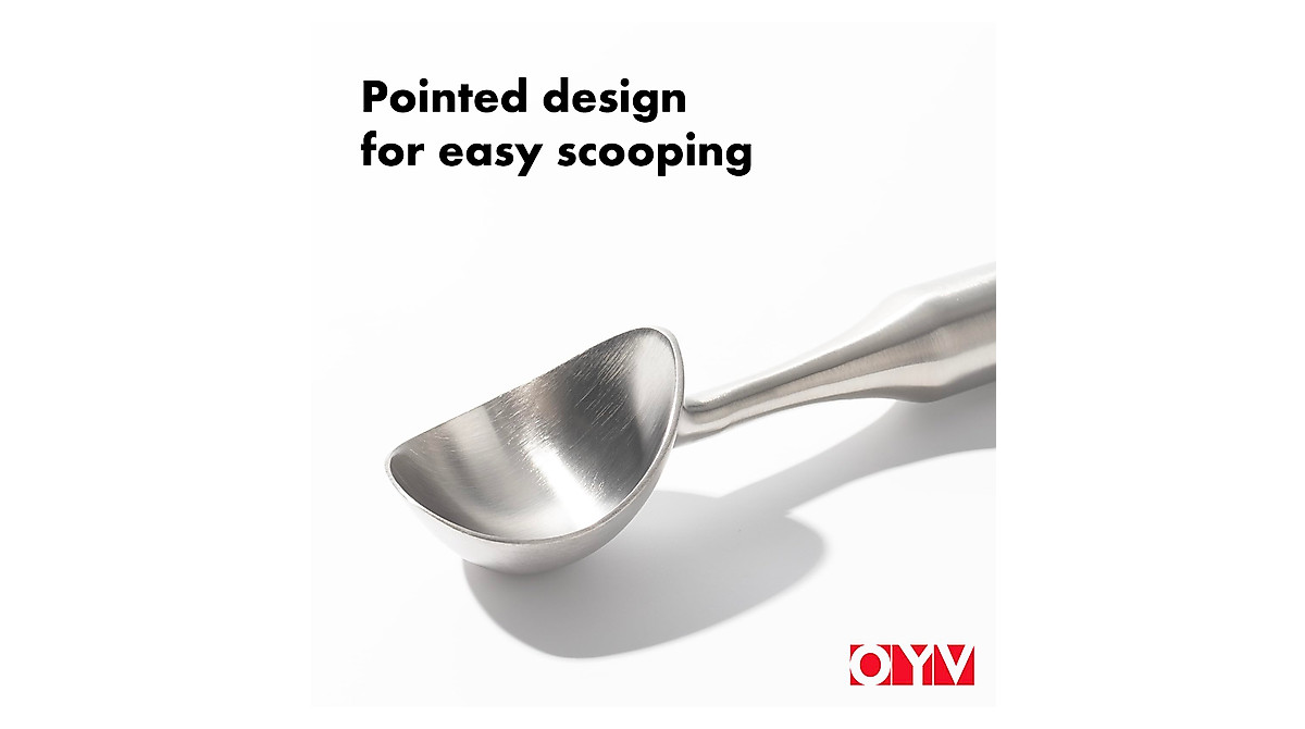 OYV Stainless Steel Ice Cream Scoop - Durable & Easy to Use