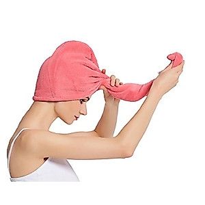 HOPESHINE Hair Towel Twist Women's Soft Shower Towels for Hair Turban Wrap Drying Head Towels Great Gift for Women (Blue+Purple+Rose Red 3-Pack)