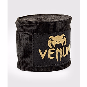 Venum Kontact Boxing Hand Wraps - Black/Gold, 98 in