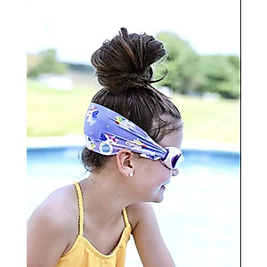 Splash Place SWIM GOGGLES with Fabric Strap - RAINBOW UNICORN | Fun, Fashionable, Comfortable - Adult & Kids Swim Goggles