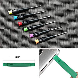 Fixinus Full Triangle Head Screwdriver Set For Electronic Toys, 7-Piece Triangle Security Screws Driver Tool Kit For Thomas McDonald's Toy Series Repair Battery Disassemble - Toys Triangle Driver Set