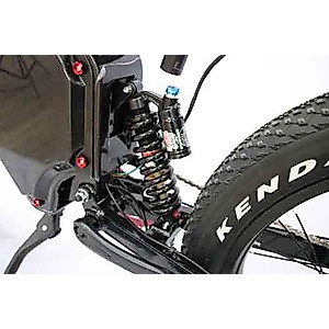 19" Motorcycle Wheel & Seat 3000W-8000W Powerful Electric Mountain Bike MTB Ebike Beach Cruiser (750C TFT Display, 72V8000W(150A Sine-Wave Controller) + 40AH Panasonic Cell Battery)