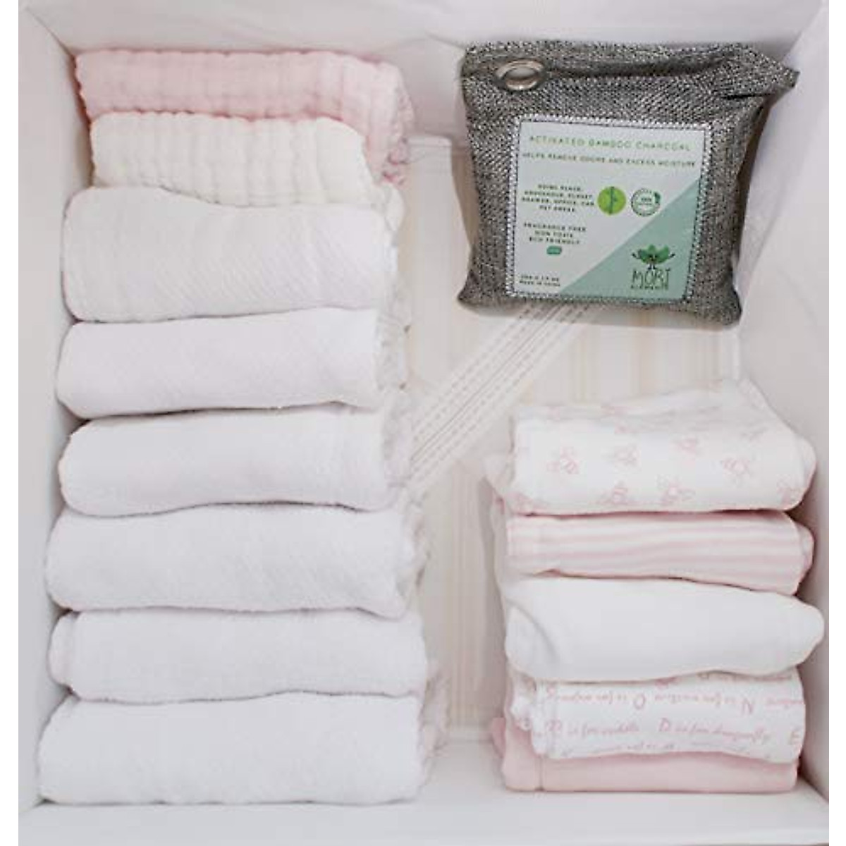 100% activated charcoal bags odor absorber set of 3 +7oz - bamboo active air purifying bag nature fresh moisture absorbers - deodorizer freshener purifier for home room closet shoe sneaker deodorizers