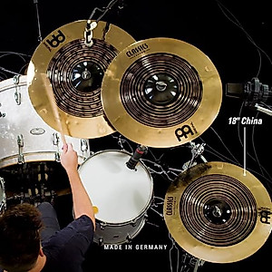 Meinl Cymbals Classics Custom Dual 18" China Cymbal, Dark and Brilliant Finish — Made in Germany — for Rock, Metal and Fusion, 2-Year Warranty, (CC18DUCH)