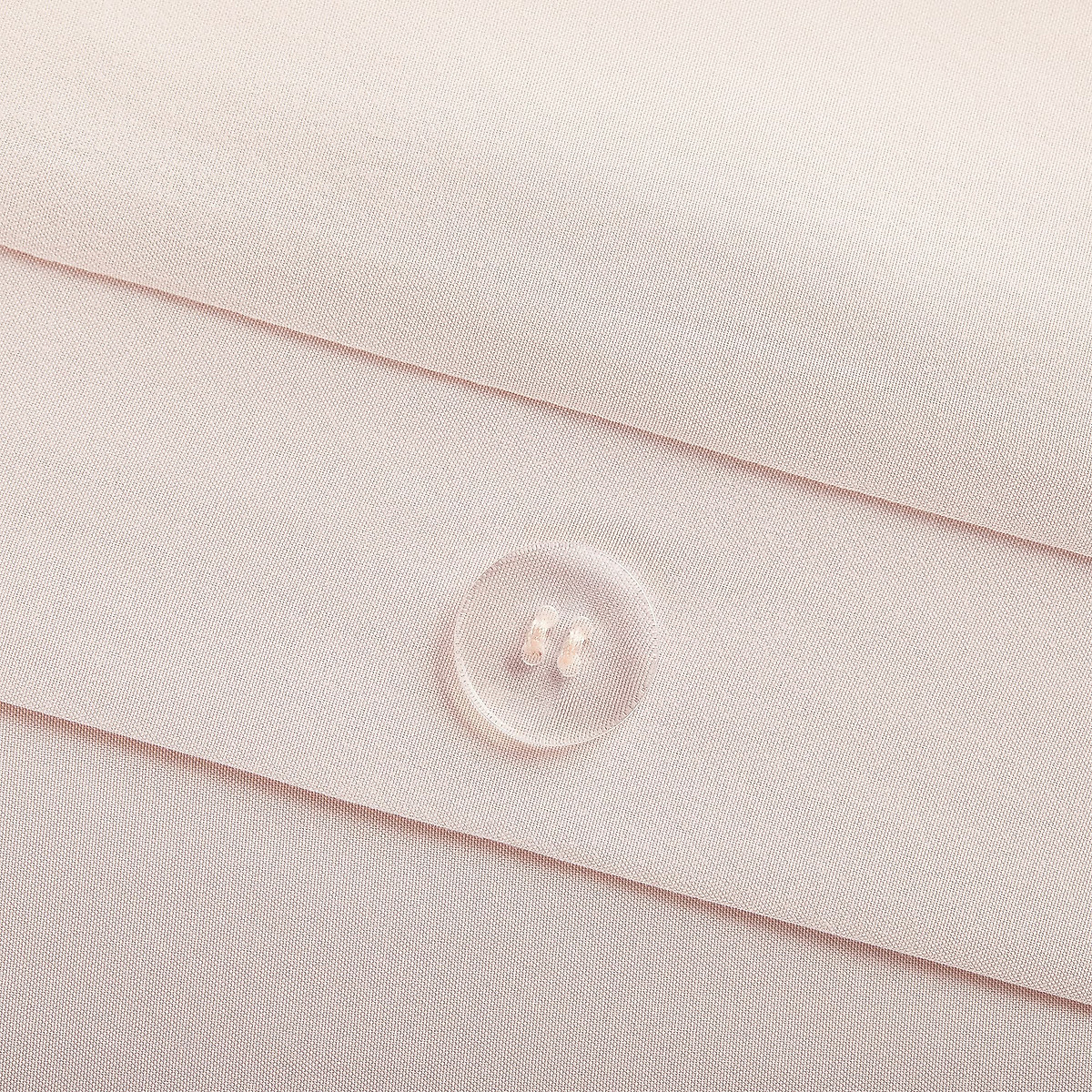 SERTA Simply Clean Ultra Soft Hypoallergenic Stain Resistant 3 Piece Solid Duvet Cover Set, Blush, Full/Queen