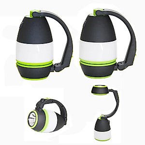 Camping Lantern Portable Work Tent Light Dimming Rechargeable Desk Table lamp 5 Modes Outdoor COB IP65 Waterproof Emergency 2 Pack
