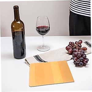 VOSAREA Kraft Paper Food Packaging Bags 50pcs Reusable Freezer Resealable Bags for Snack