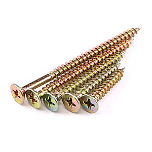 Hilitchi 250-Pcs #7 Phillips Bugle Head Coarse Thread Drywall Screw Assortment Kit, Carbon Steel Zinc Plated, Ideal Screw for Drywall Sheetrock, Wood, and More